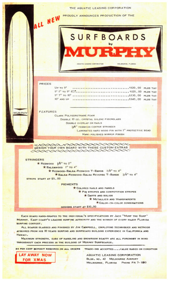 Surfboards By Murphy - A Mixed Bag of History - Florida Surf Museum